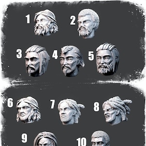 Alternative Heads - 28mm - Wargaming - Resin Models - Fine Detail - Etsy