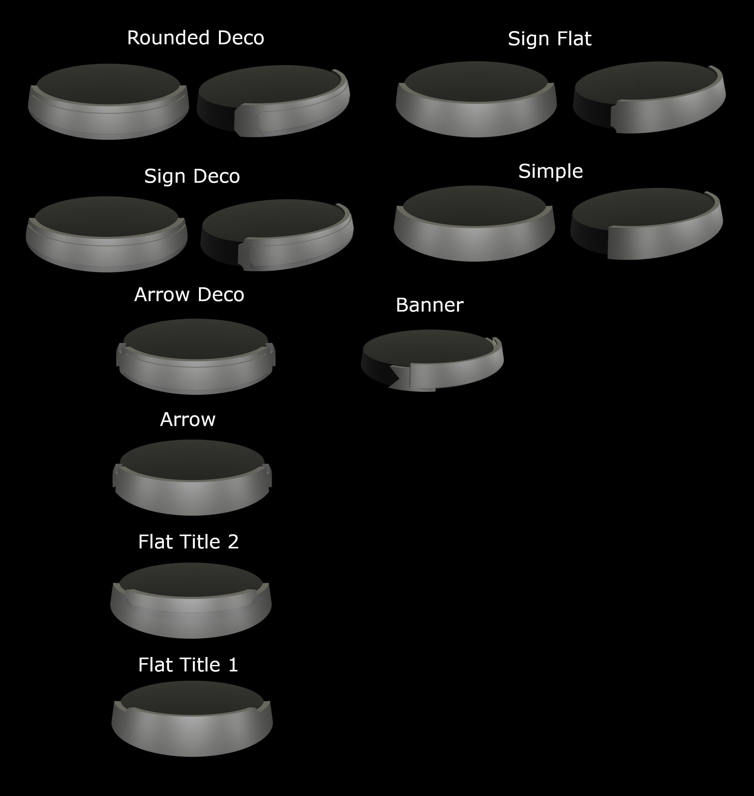 Nameplates for Your Models Choose Your Style and Customise | Etsy