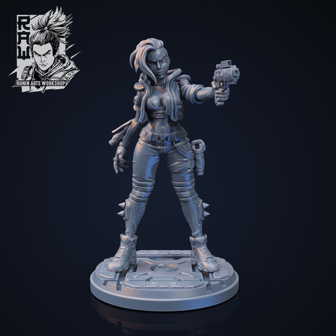 Jen Spitfire 54mm Ronin Art Workshop Dnd Tabletop Games Resin Miniature ...