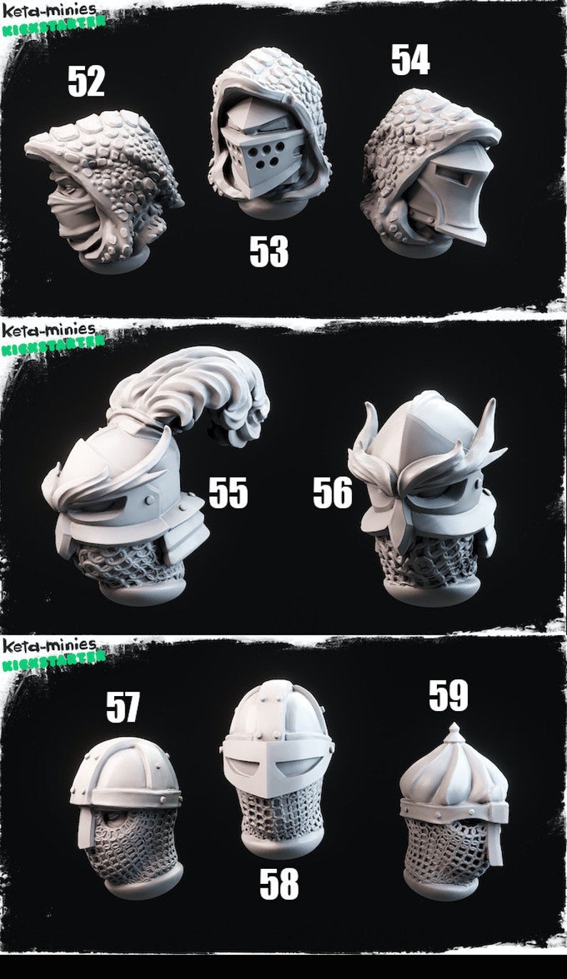 Alternative Helmeted Heads 28mm Wargaming Resin Models - Etsy UK