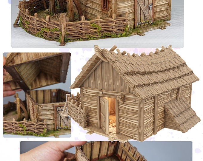 Scenery/terrain Wooden House 2 10mm Scale Resin Models - Etsy