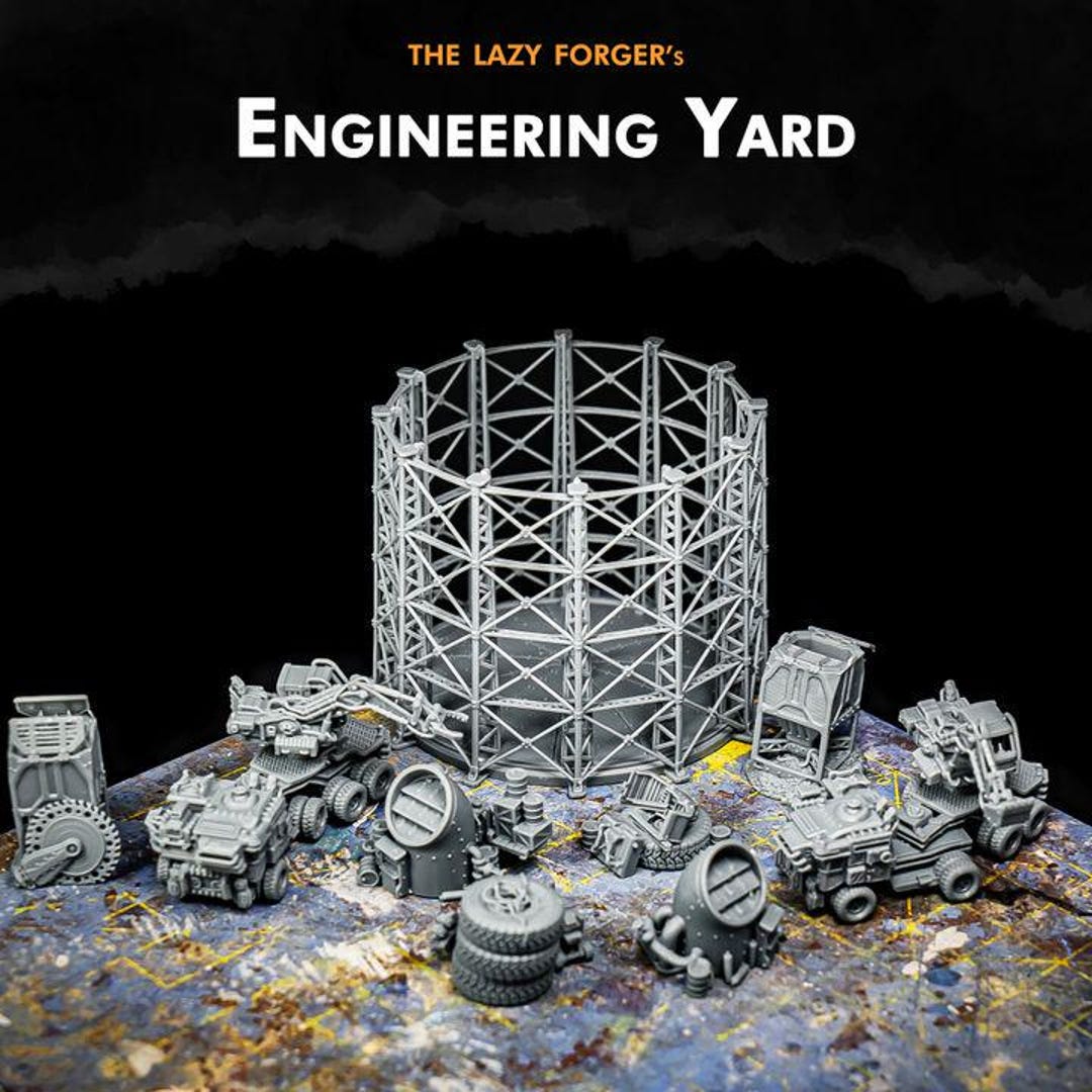 Engineering Yard - Scenery - 6mm - Epic - Resin Miniatures - the Lazy ...