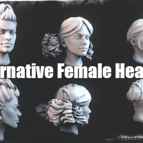Alternative Female Heads 28mm Wargaming Resin Models - Etsy
