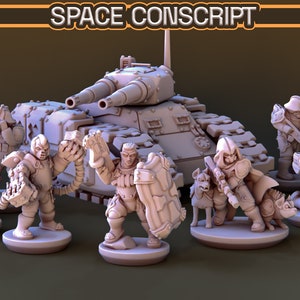 Space Conscripts Tank - 15mm - Wargaming Army/proxy Models - Resin ...