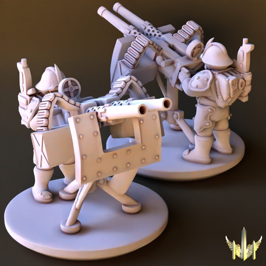 Space Conscripts 50cal - 15mm - Wargaming Army/proxy Models - Resin ...