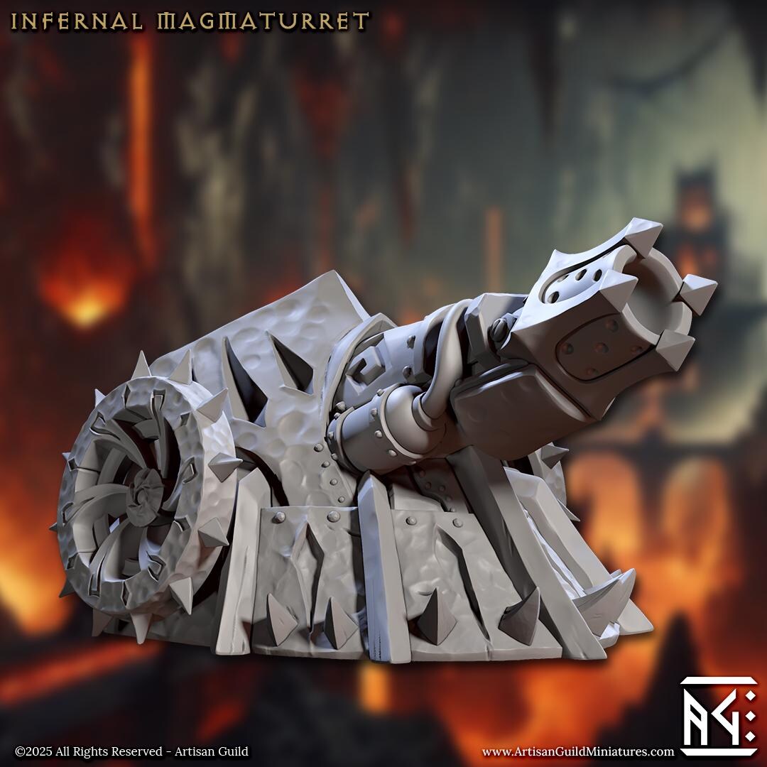 Infernal Magma Turret - Artisan Guild - Dnd Tabletop Games - Resin ...