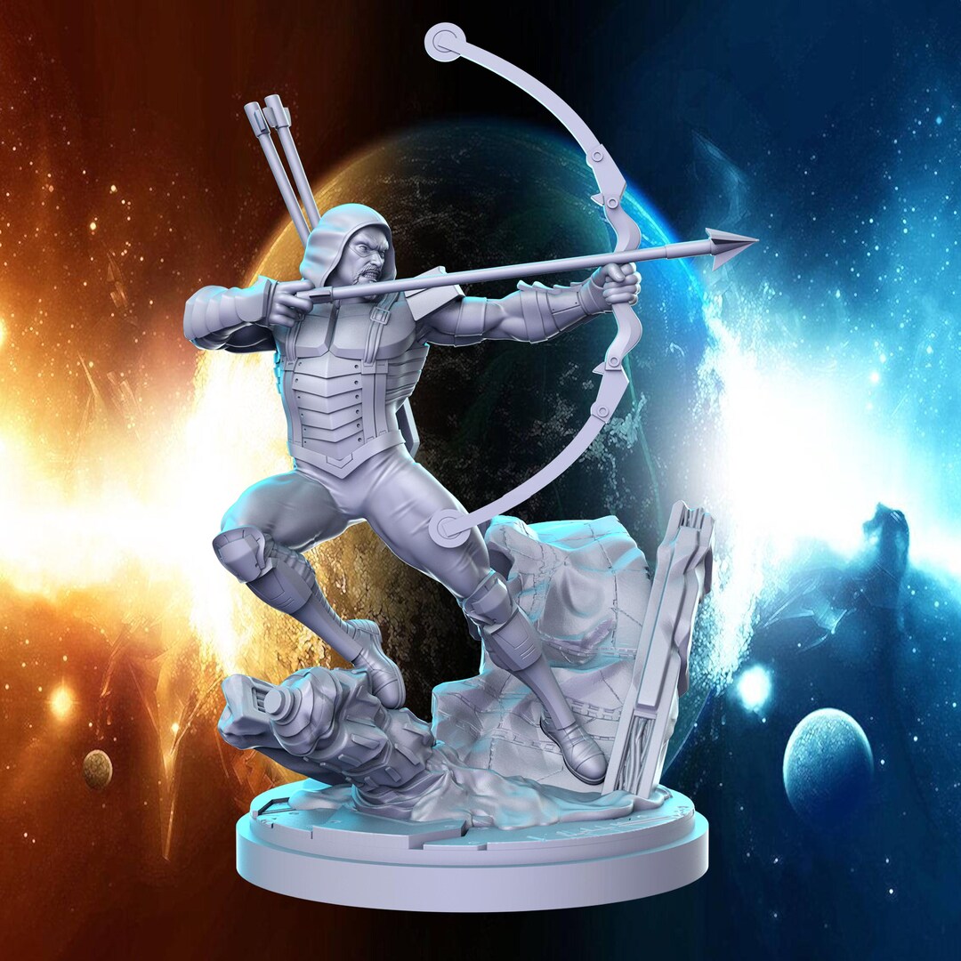Green Arrow - Super Heroes - RN Estudio - Tabletop Games - Resin ...