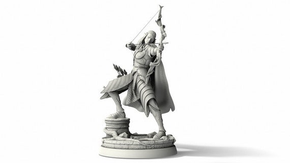 Ralán Rabesandratan Elf Ranger Fantasy Tabletop RPG Model | Etsy