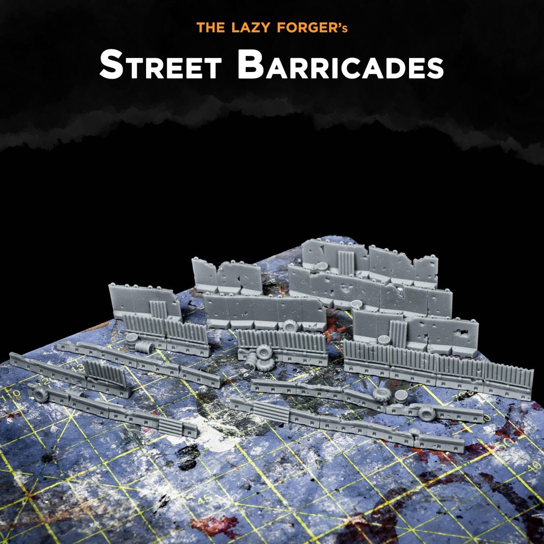 Street Barricades - Scenery - 6mm - Epic - Resin Miniatures - Etsy