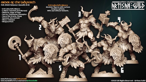 Labyrinth Minotaurs Artisan Guild Dnd Tabletop Games | Etsy