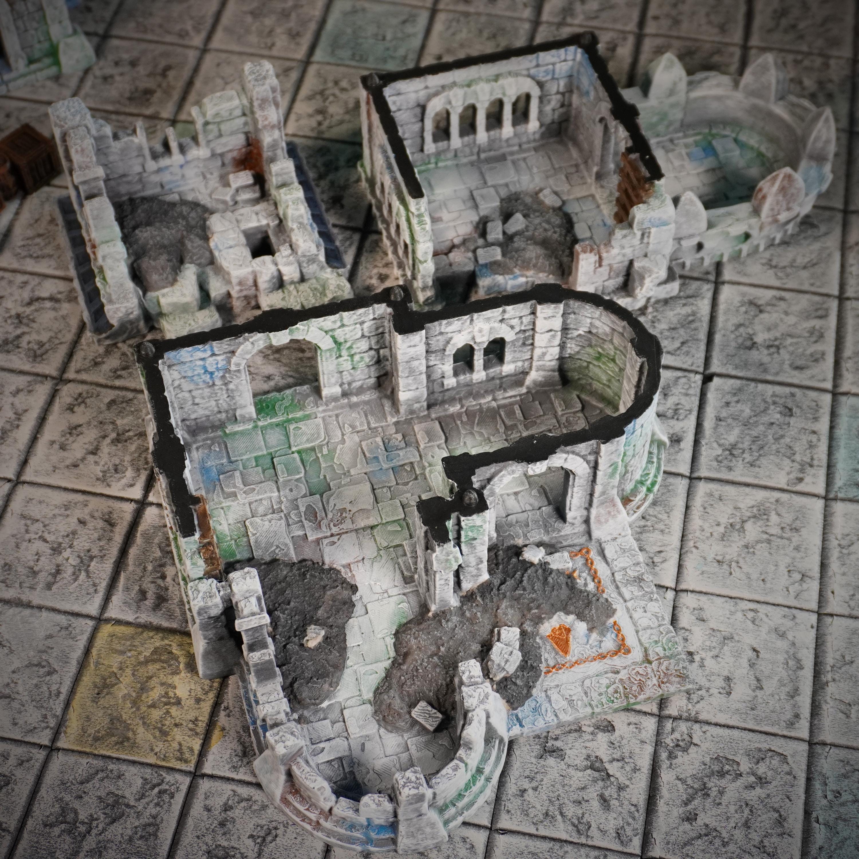 Barracks Ruin - Tor - Scenery/terrain - Conquest Creations - 10mm Scale ...