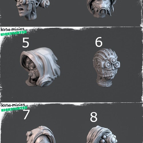 Alternative Female Heads 28mm Wargaming Resin Models - Etsy