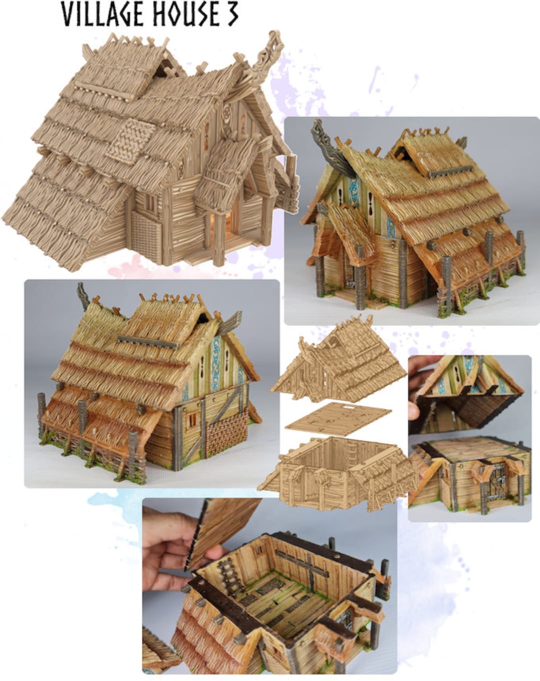 Scenery/terrain - Wooden House 3 - 10mm Scale - Resin Models - Etsy
