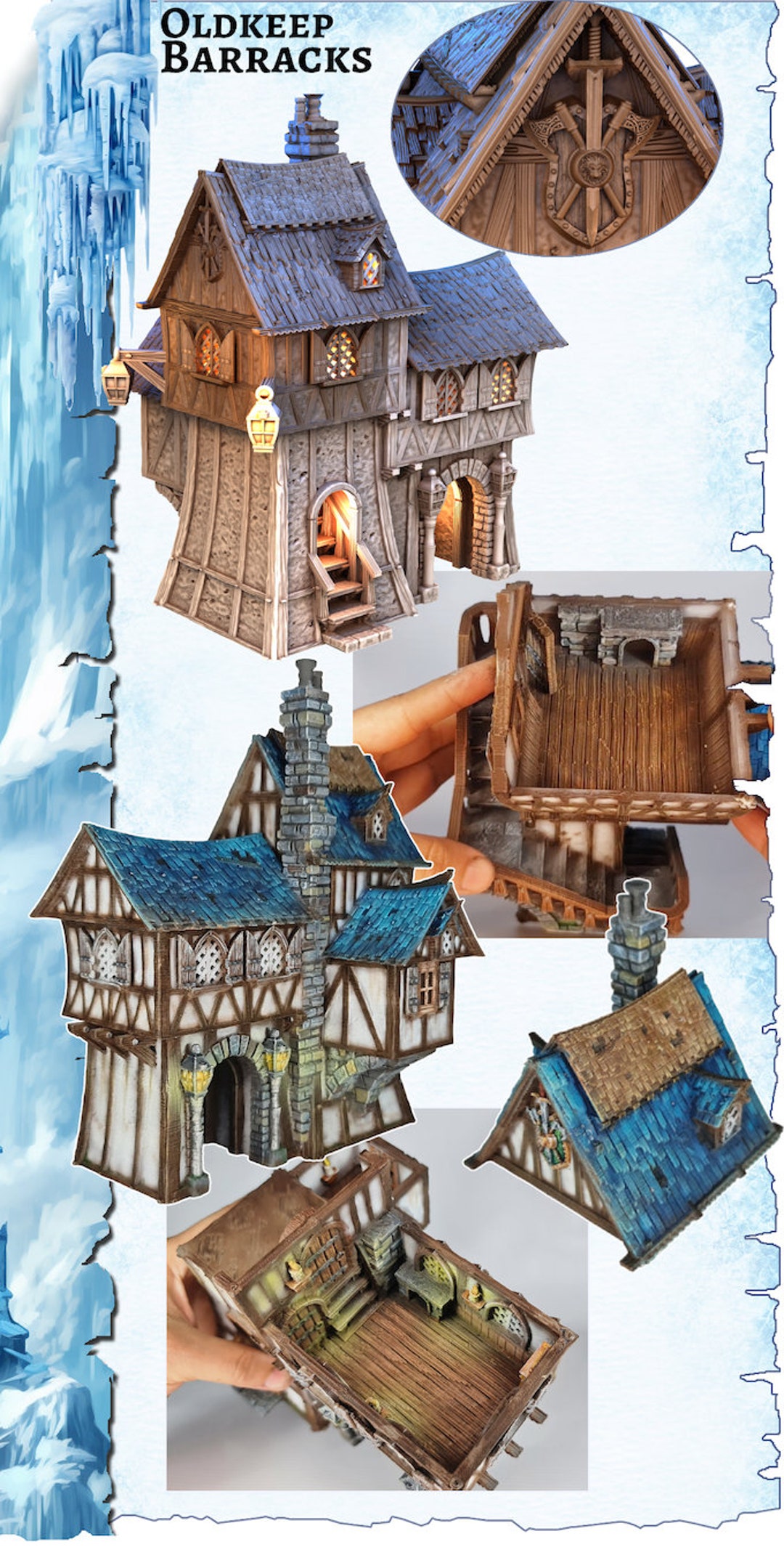 Warmaster Scenery/terrain Oldkeep Barracks 10mm Scale - Etsy Australia