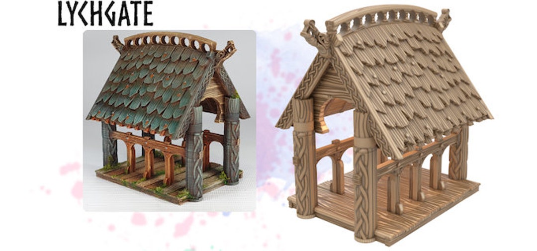 Warmaster Scenery/terrain the Lych Gate 10mm Scale Resin Models - Etsy