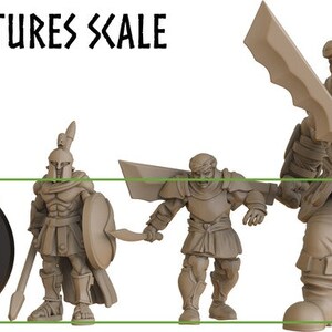 Spartans Tabletop RPG Models Dnd Tabletop Games Resin - Etsy