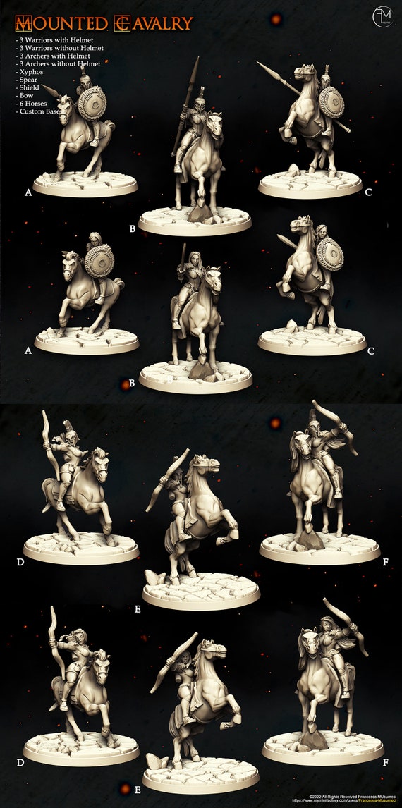 Spartan Female Mounted Cavalry Francesca Musumeci Dnd - Etsy