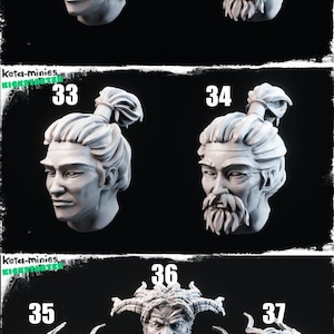 Alternative Heads - 28mm - Wargaming - Resin Models - Fine Detail - Etsy