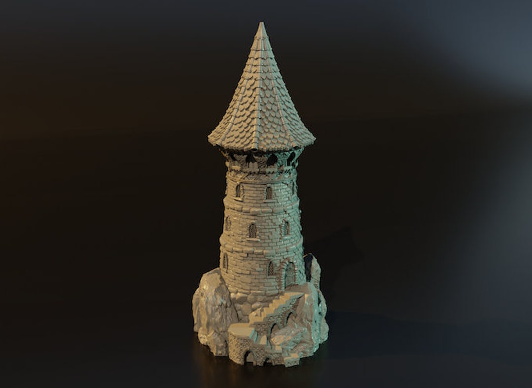 Scenery/terrain - the Wizards Tower - 10mm Scale - Resin Models - Etsy