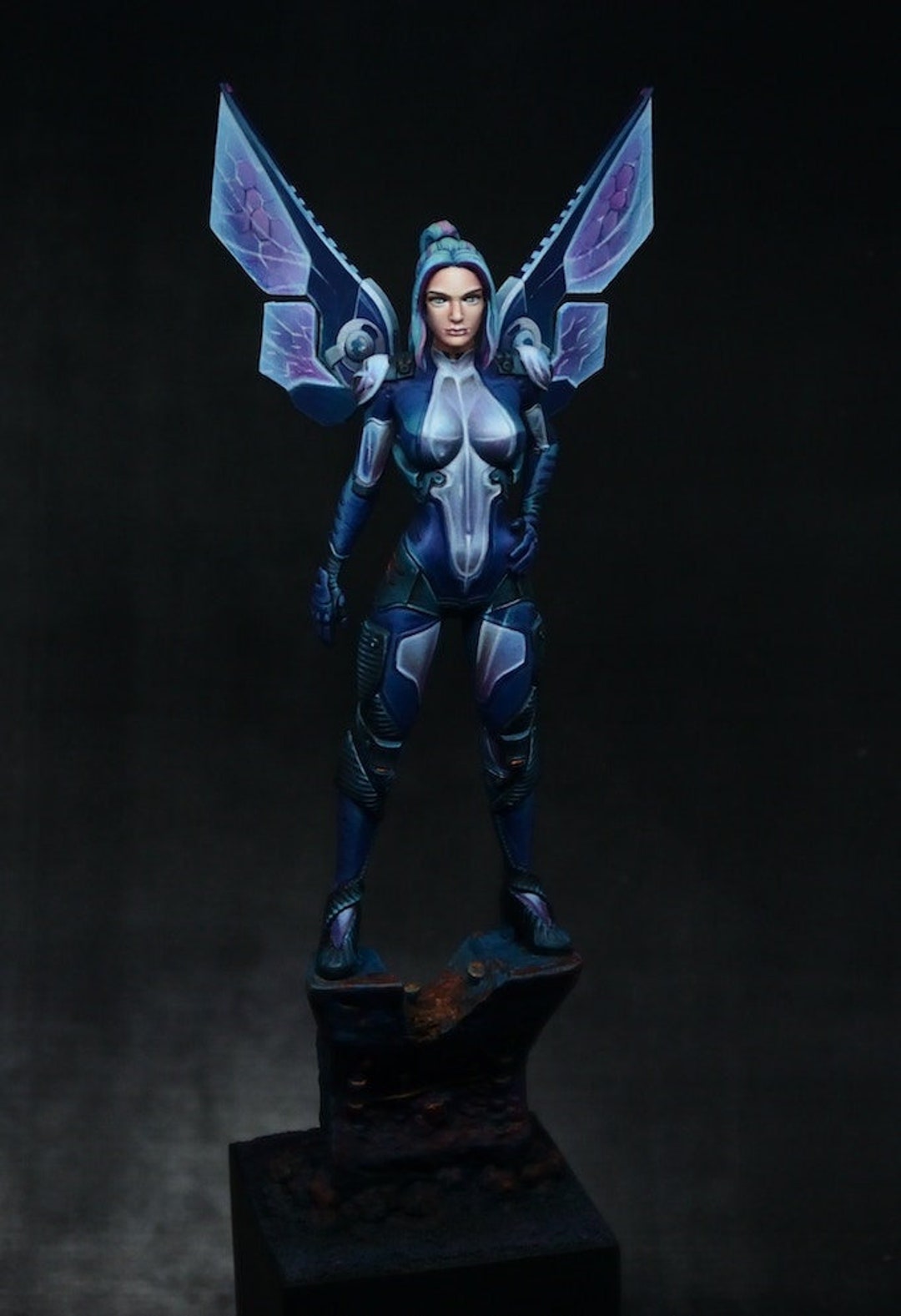 Cyber Belles Blue Belle Resin Models Display RPG Miniature Model - Etsy
