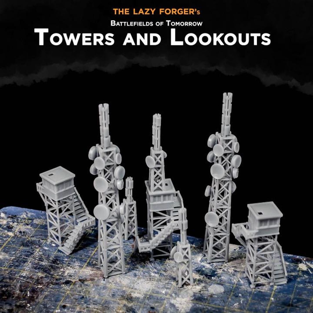 Towers and Lookouts - Scenery - 6mm - Epic - Resin Miniatures - Etsy