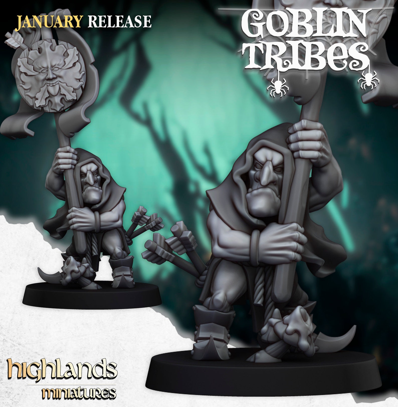 Goblins - Archers - Goblin Tribes - 32mm/28mm - Ideal for Tabletop Rpgs ...