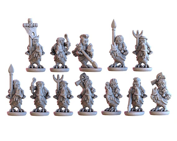 Halflings Chicken Riders 10mm Detailed Miniatures - Etsy