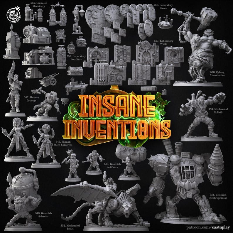 Gnomish Machinery - Insane Inventions - Cast N Play - Detailed ...