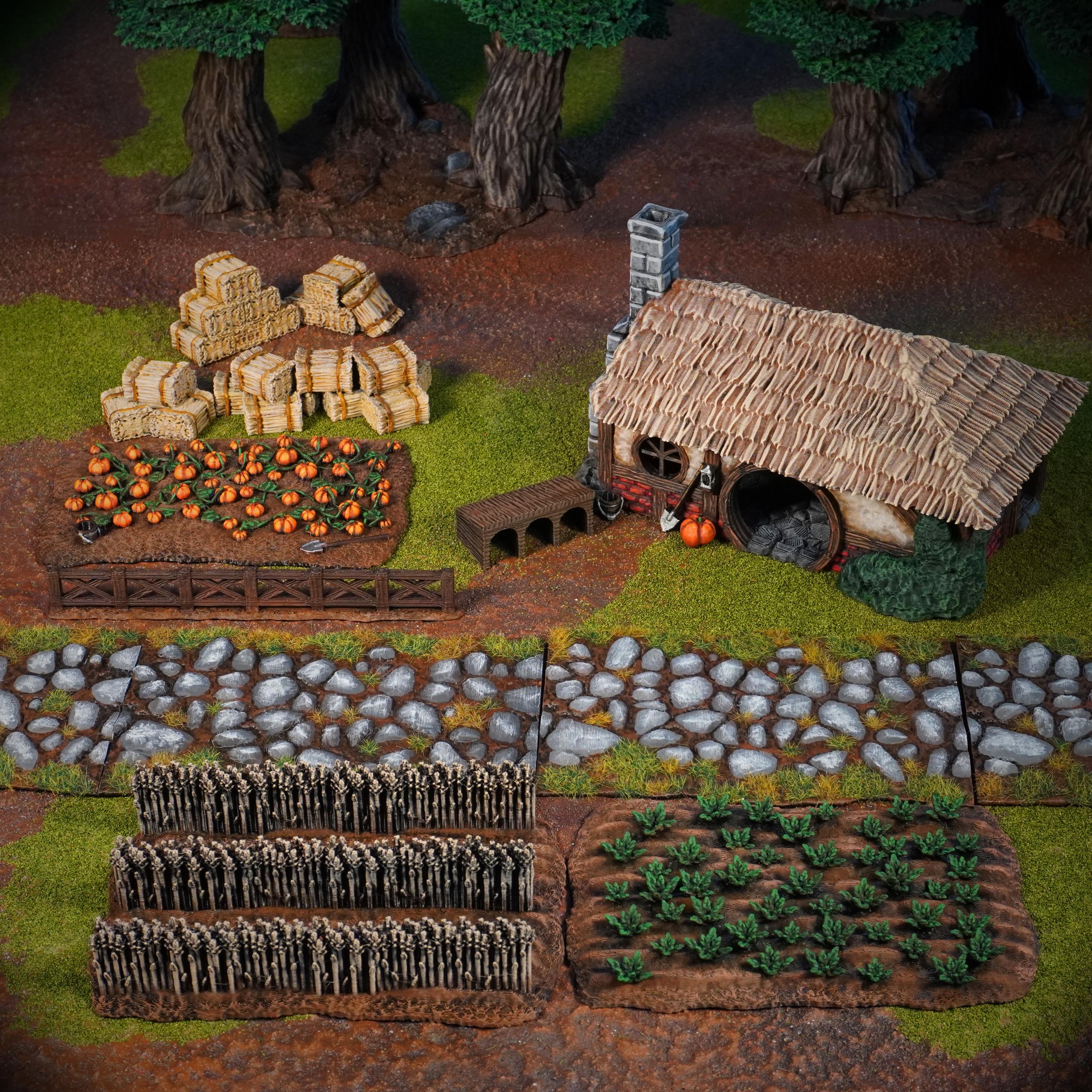 Crop Fields - Scenery/terrain - Conquest Creations - 10mm Scale - Resin ...