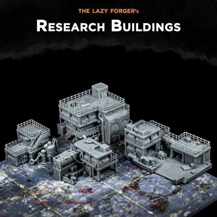 Research Buildings - Scenery - 6mm - Epic - Resin Miniatures - the Lazy ...