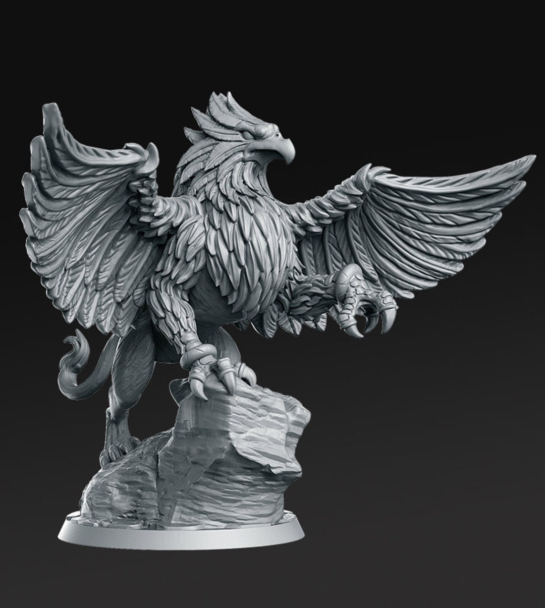 Skreek - Gryphon - RN Estudio - Dnd Tabletop Games - Resin Miniature - Etsy