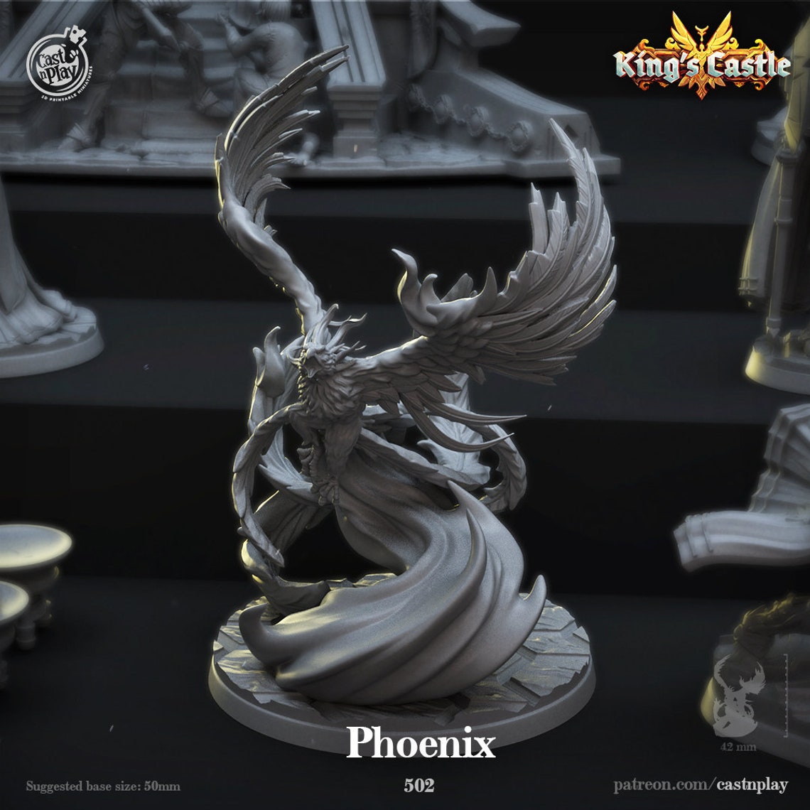 Phoenix Cast N Play Detailed Miniatures Tabletop RPGS | Etsy UK