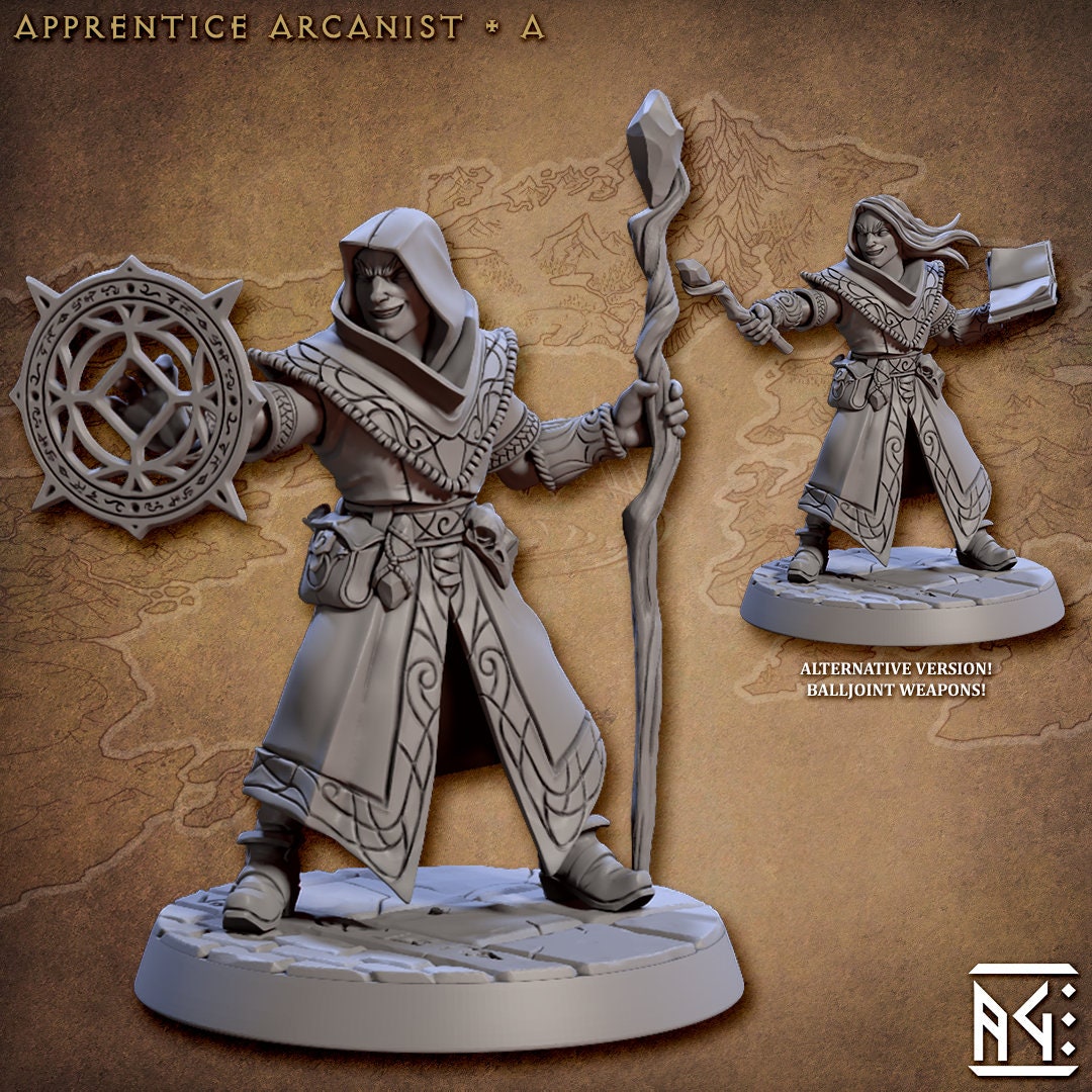Apprentice Arcanists - Artisan Guild - Dnd Tabletop Games - Resin ...