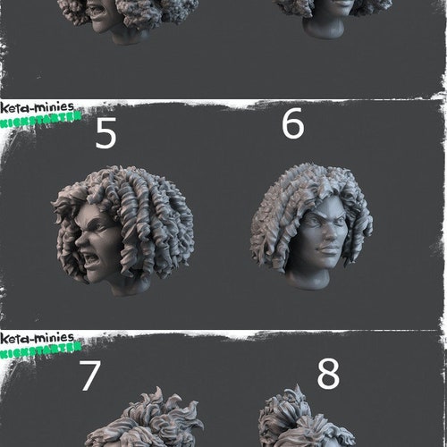 Alternative Female Heads 28mm Wargaming Resin Models - Etsy