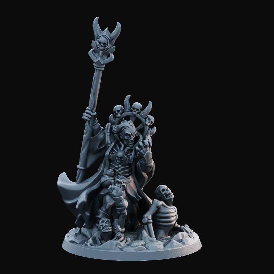 Necromancer Male Legendary Version Arbiter Miniatures | Etsy