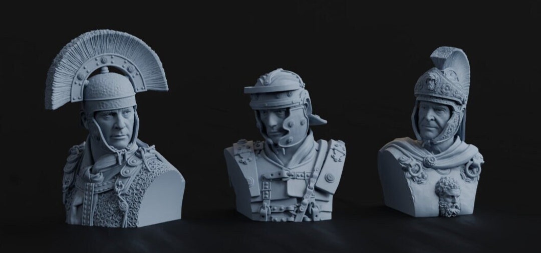 The Legion of Rome Head Busts - Display - Ideal for Painting Practice ...