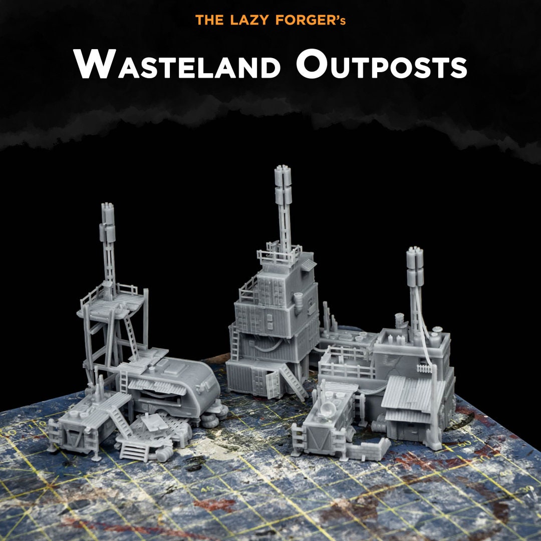 Wasteland Outpost - Scenery - 6mm - Epic - Resin Miniatures - Etsy