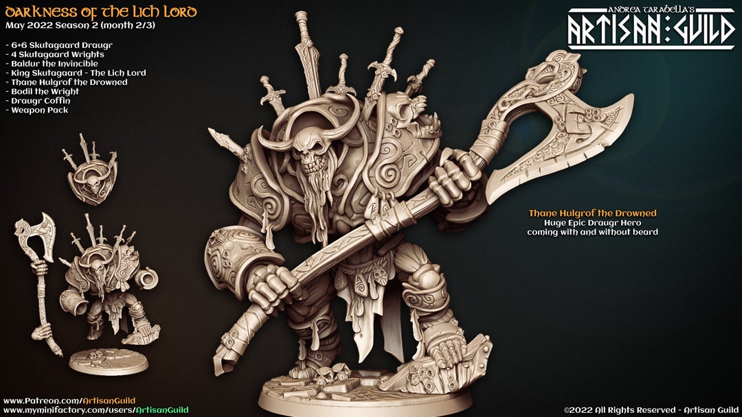 Thane Hulgrof the Giant Dnd Tabletop Games Resin Miniature - Etsy