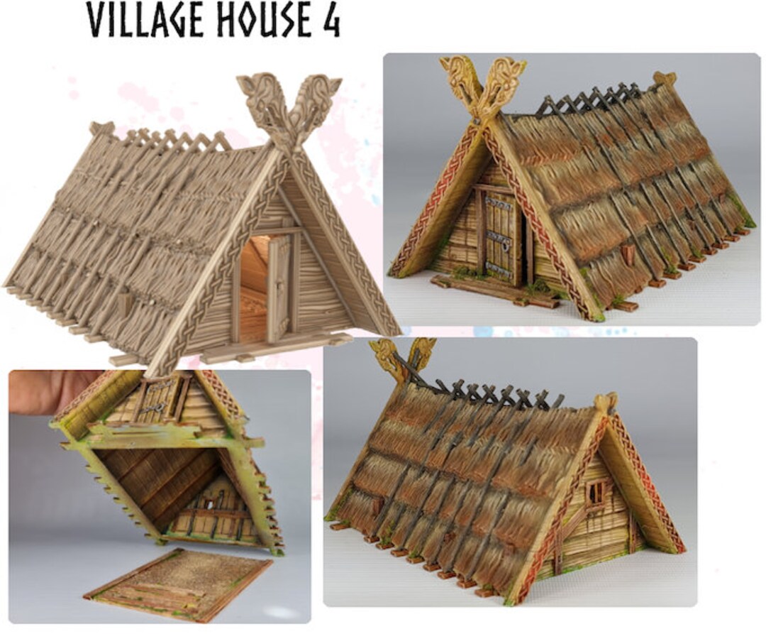 Scenery/terrain - Wooden House 4 - 10mm Scale - Resin Models - Etsy