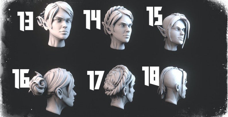 Alternative Female Heads 28mm Wargaming Resin Models - Etsy