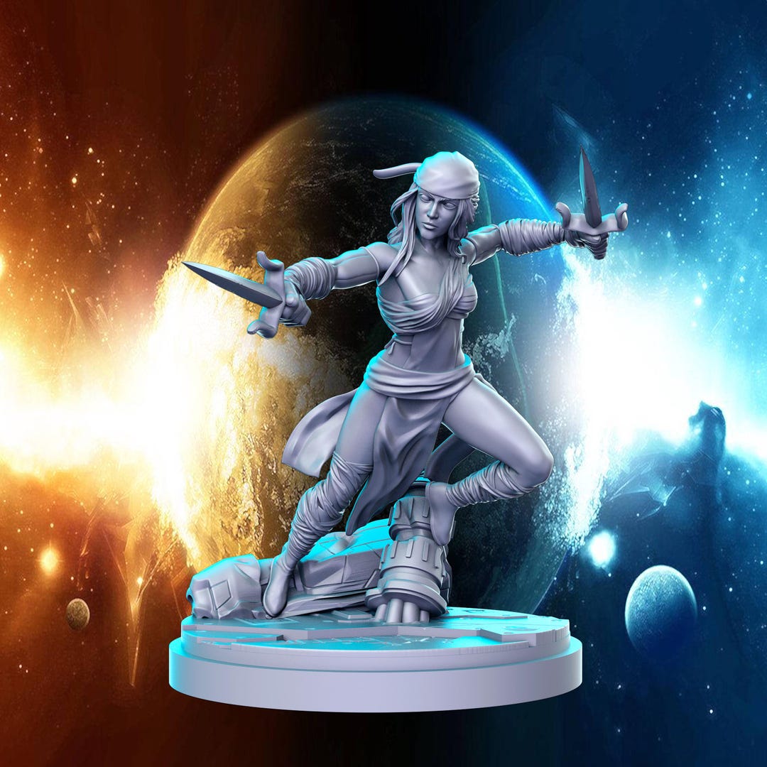 Elektra - Super Heroes- RN Estudio - Tabletop Games - Resin Miniature ...
