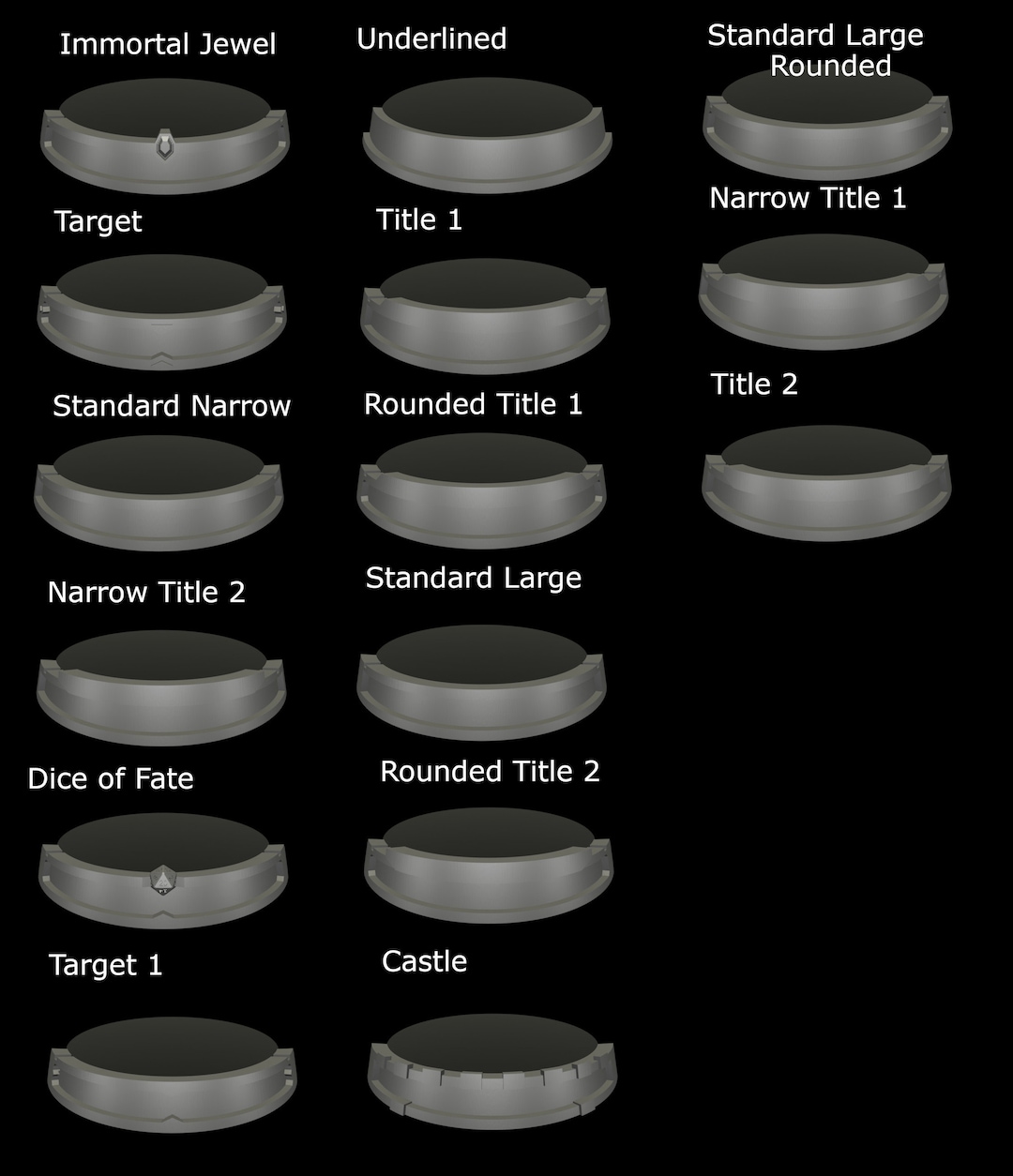 Nameplates for Your Models - Choose Your Style and Customise Your Text ...