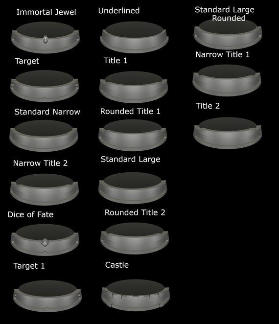 Nameplates for Your Models Choose Your Style and Customise - Etsy