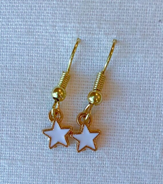 Preppy Star Dangle Earrings | Etsy