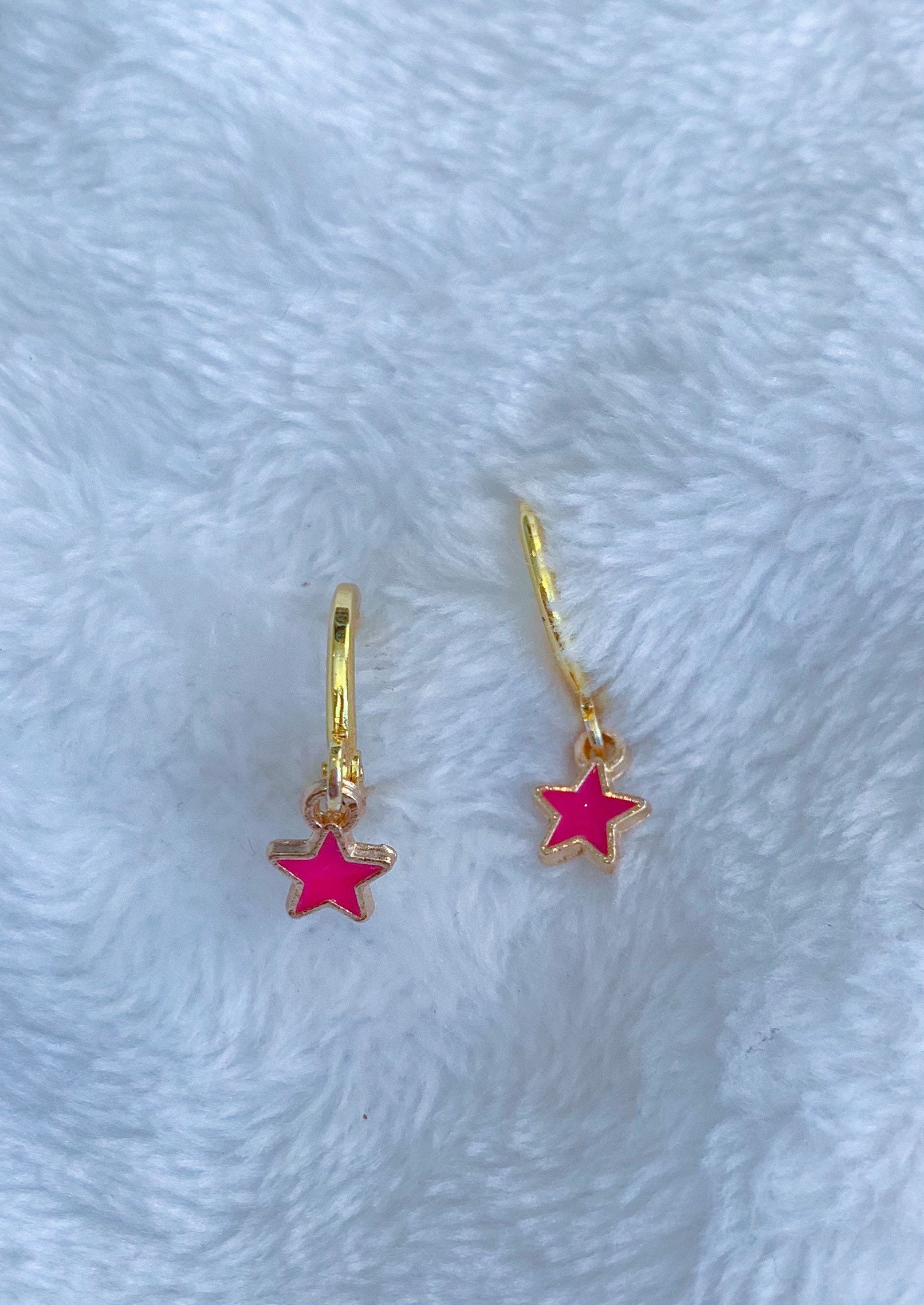 Preppy Star Huggies Earrings - Etsy