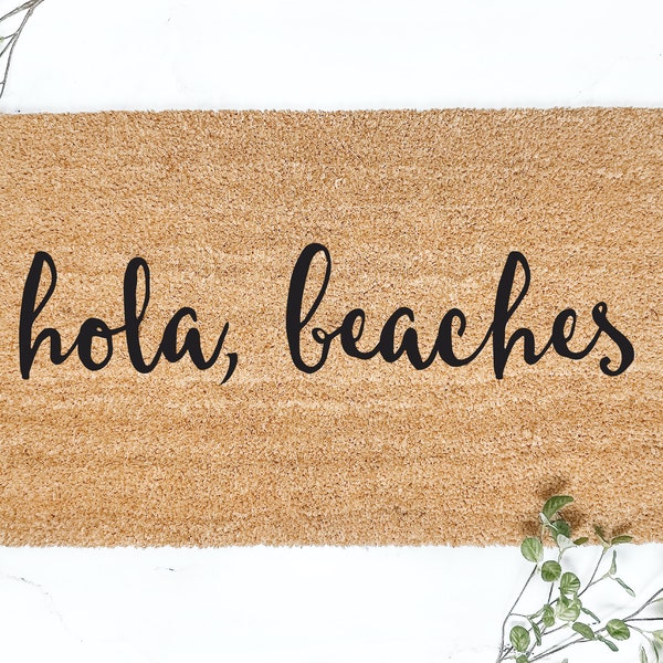 Hola Welcome Mat - Etsy
