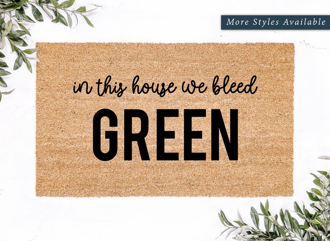 Custom Team Color Coconut Fiber Doormat, Sports Fan Gift - Etsy