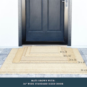 Custom Address Doormat: Modern House Number Welcome Mat - Etsy