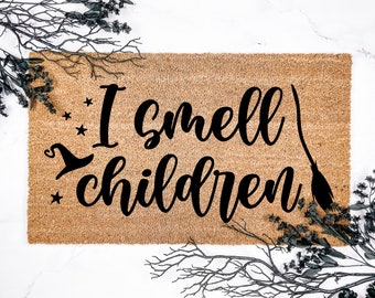 Hocus Pocus Inspired i SMELL Children Halloween Doormat Front Porch ...