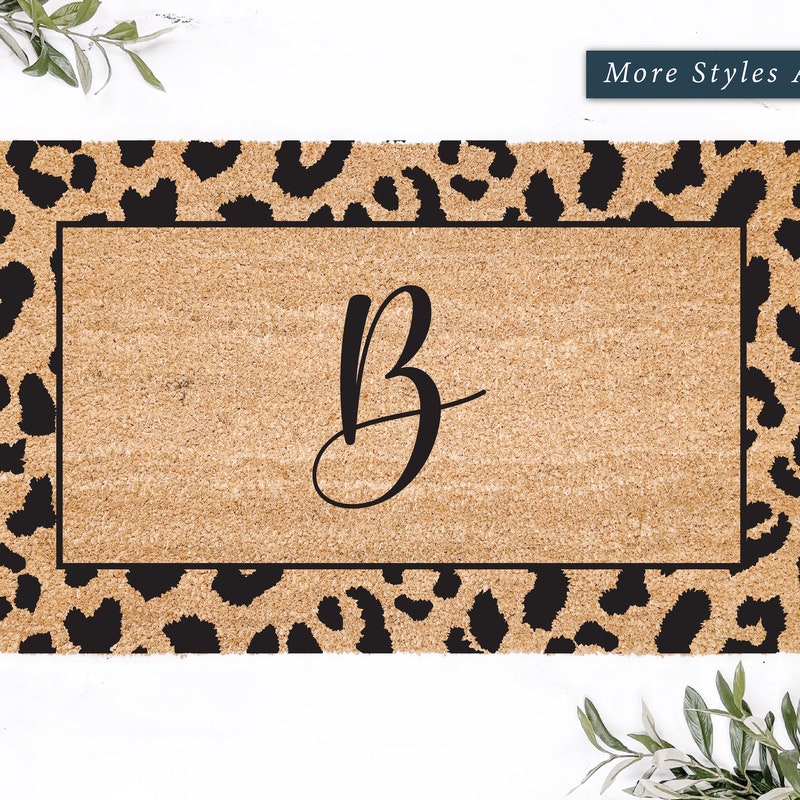 Leopard Door Mat - Etsy
